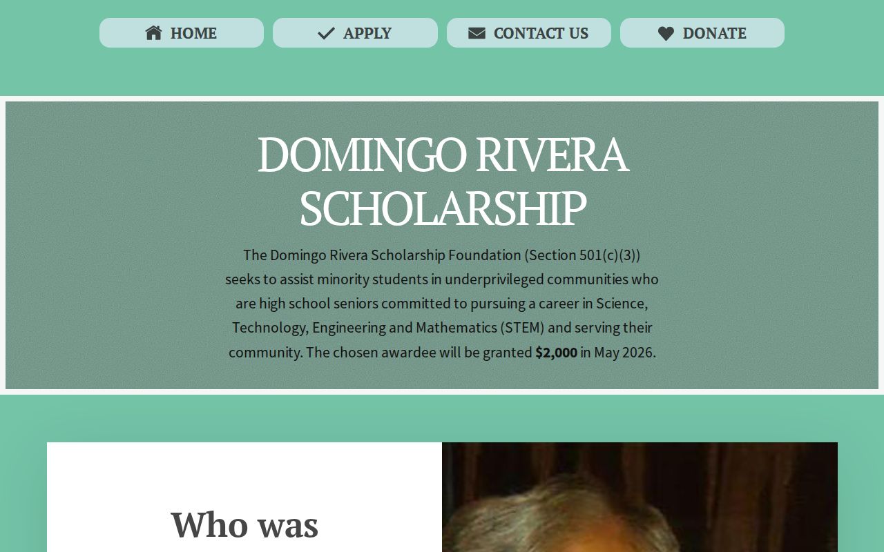Domingo Rivera Scholarship